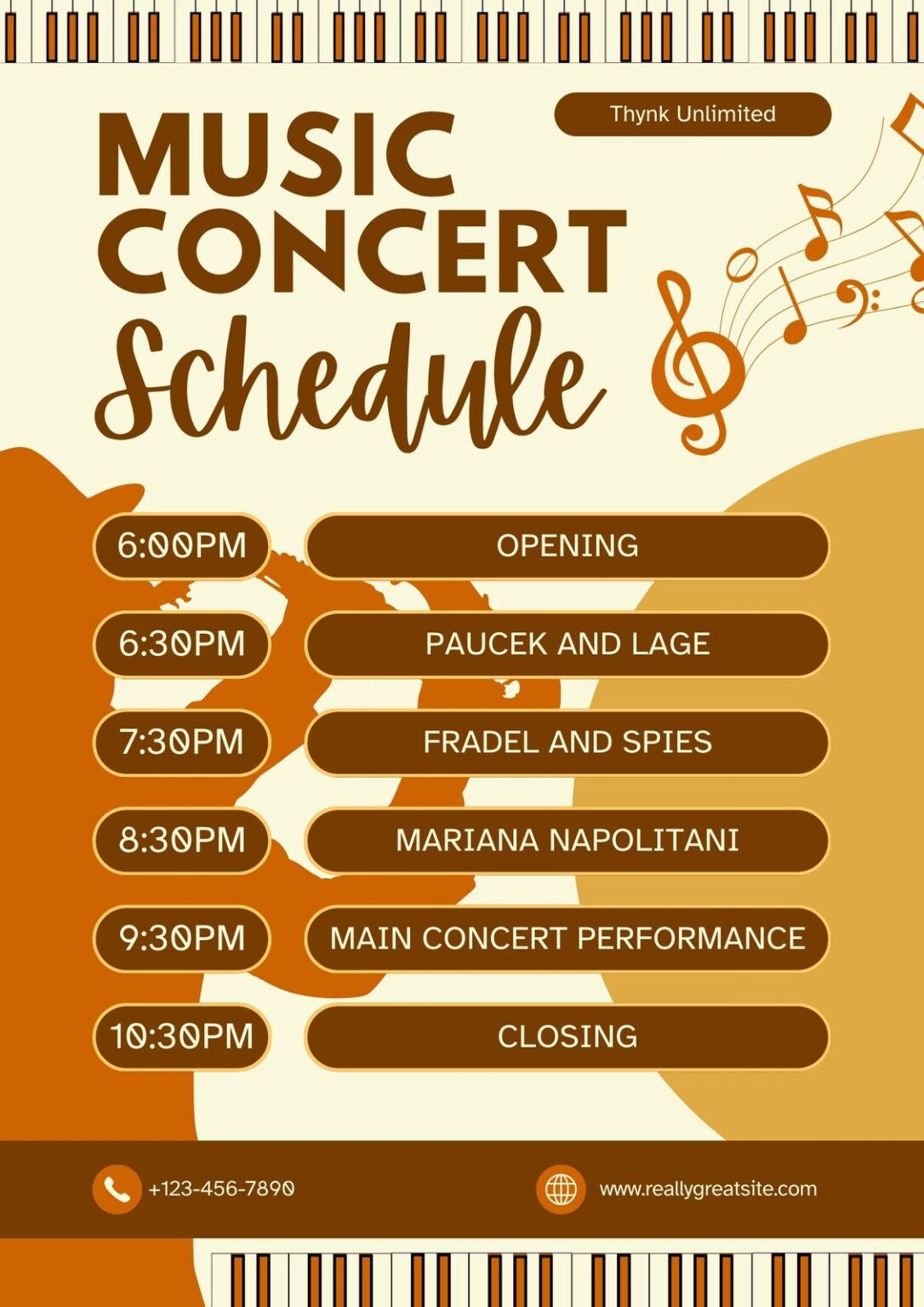 Classical Music Concert Program Template - BC Heathers Society